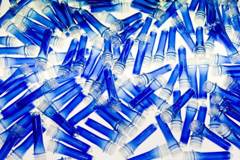 Blue plastic tubes stock image. Image of polymer, packaging - 16766211