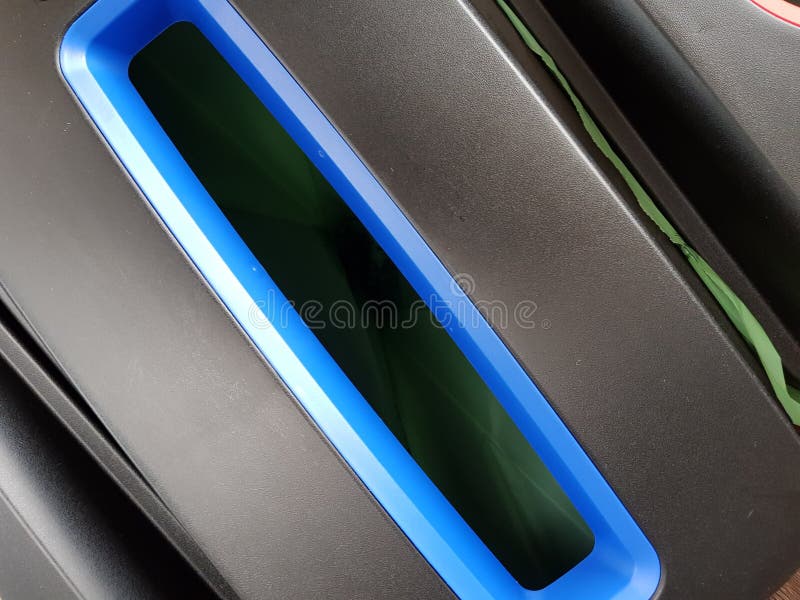 Blue Plastic Waste Disposal Bin for Recycling Stock Photo - Image of ...