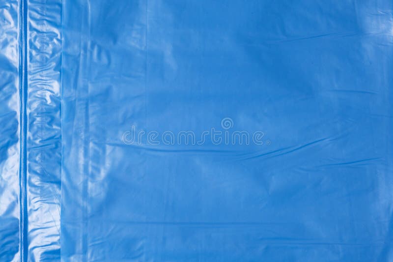 Blue Plastic Wrinkled Bag Texture and Background Stock Photo - Image of ...