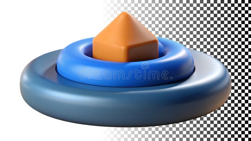 Blue Platform Button Icon Push Activate Level Up Game Element Png ...