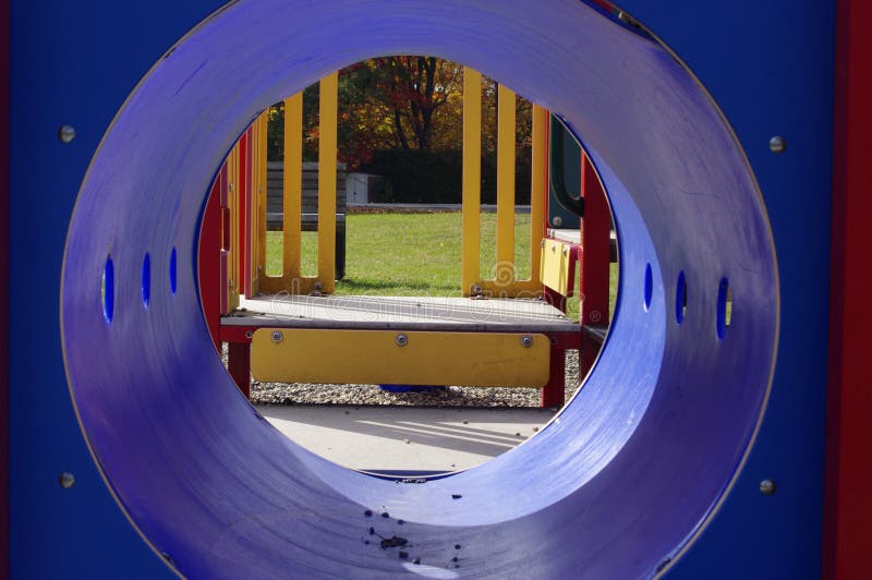 Playground Tunnel Slide stock photo. Image of shadow, playground - 3282940