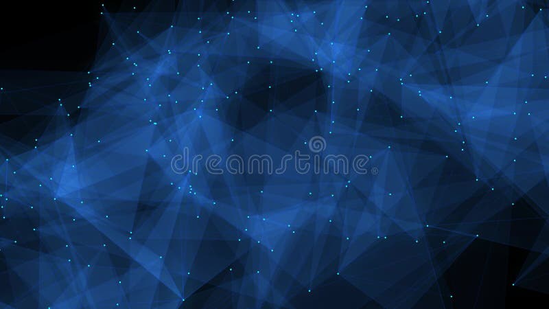 Blue Plexus Triangle Dot of Technology Background. Stock Video - Video ...