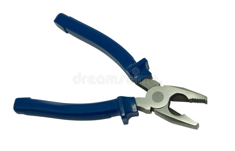 A pair of pliers stock image. Image of rubber, white, metal - 1743205