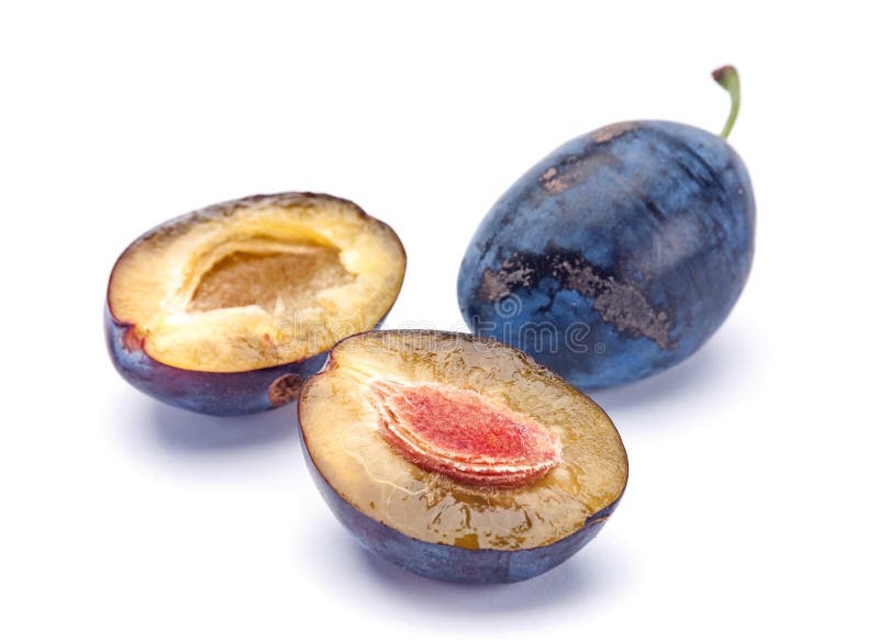 Plum with seed stock photo. Image of close, gourmet, nature - 3106050