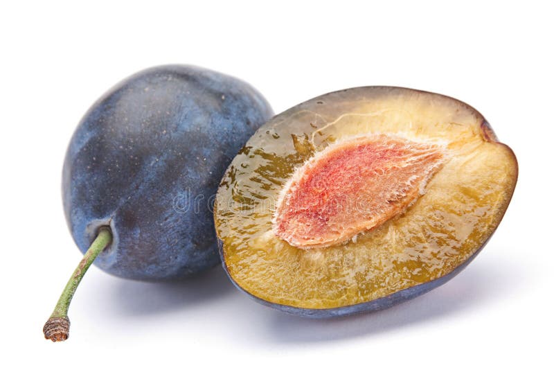Plum with seed stock photo. Image of close, gourmet, nature - 3106050