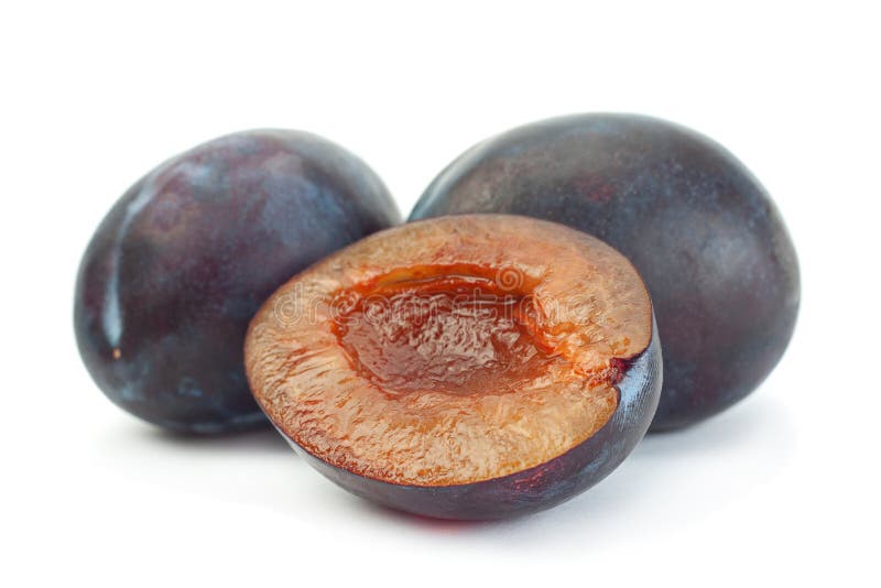 Blue plum with leaf stock image. Image of fresh, fruit - 16234707