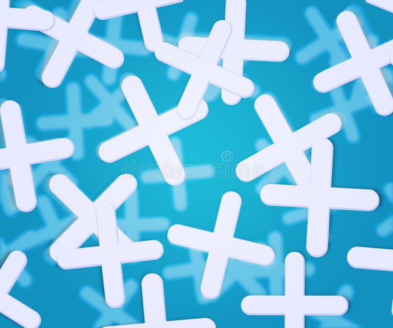 Blue Plus Abstract Background Stock Illustration - Illustration of ...