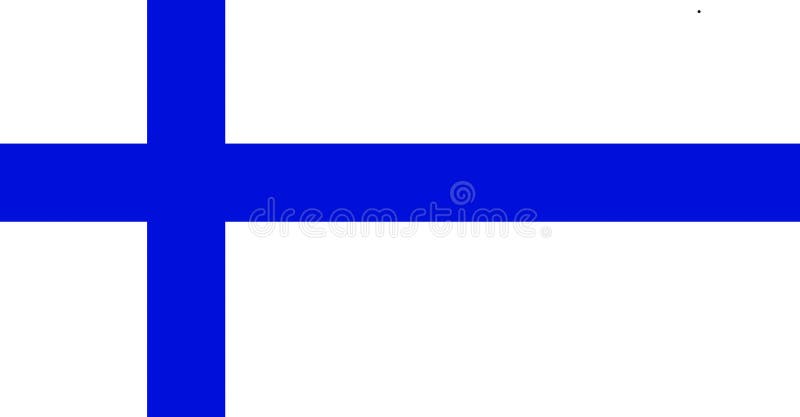 Blue Plus on White Background, Flag Concept Stock Illustration ...