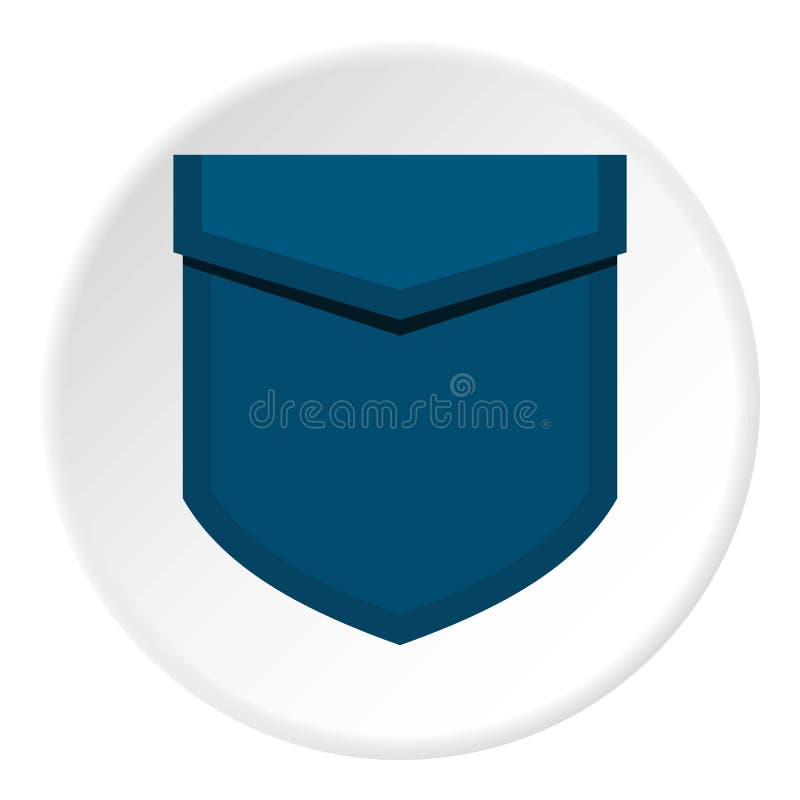 Blue Pocket with Valve Icon Circle Stock Vector - Illustration of ...
