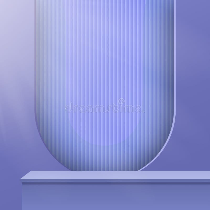 Blue Podium or Pedestal with Spotlight. Vector Stock Vector ...