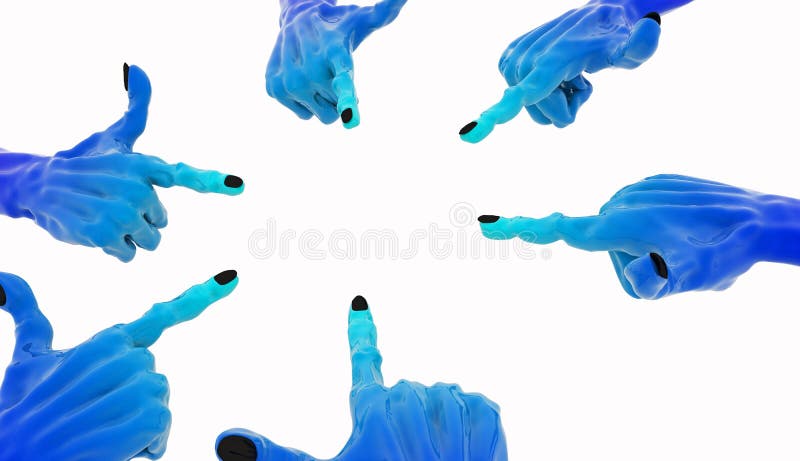 Blue Pointing Hand Circle Stock Illustrations – 530 Blue Pointing Hand ...