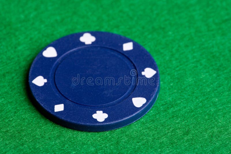 Blue Poker Chip stock image. Image of gambler, chance - 2077093