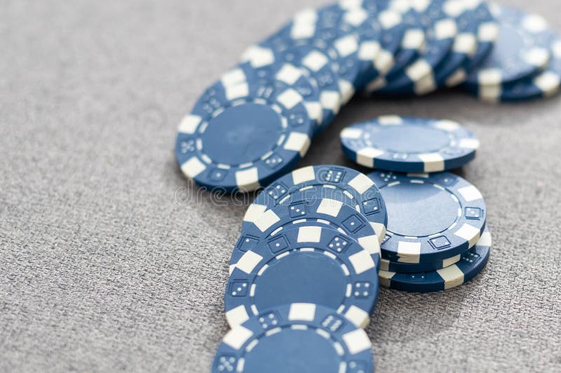 Blue Poker Chips on Stock Market Chart Background Stock Image - Image ...