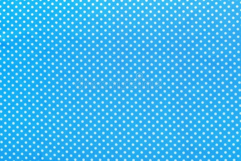 Blue Polka-dot Cotton Table Cloth Stock Illustration - Illustration of ...