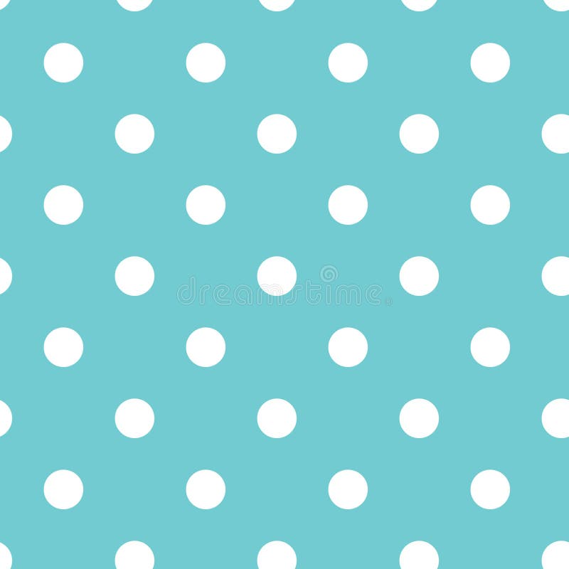Blue Polka Dot Seamless Pattern Stock Vector - Illustration of modern ...