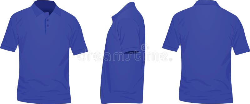 Blue polo t shirt stock vector. Illustration of background - 107351453