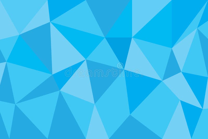 Blue Low Poly Connection Structure 3D Rendering Stock Illustration ...