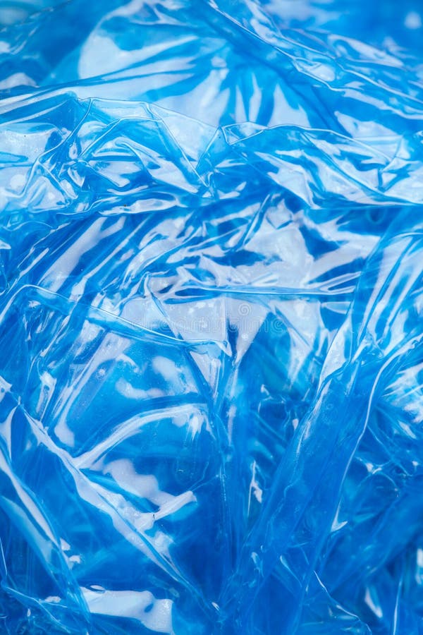 Blue Polyethylene Backdrop. Blue Cellophane Packaging Stock Image ...
