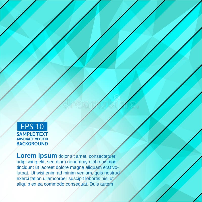 Blue Polygon and Lines Abstract Vector Background Stock Vector ...