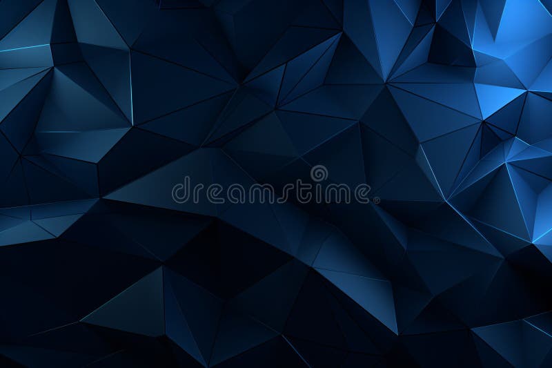 Blue Polygonal Mesh Background for Technology Design Stock Illustration ...