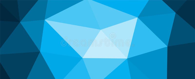 Blue Polygonal Mosaic Background with Gradient in the Middle Stock ...