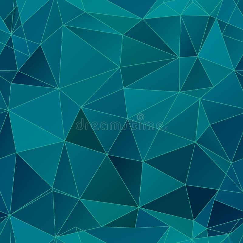 Blue Polygonal Mosaic Background. Stock Vector - Illustration of label ...