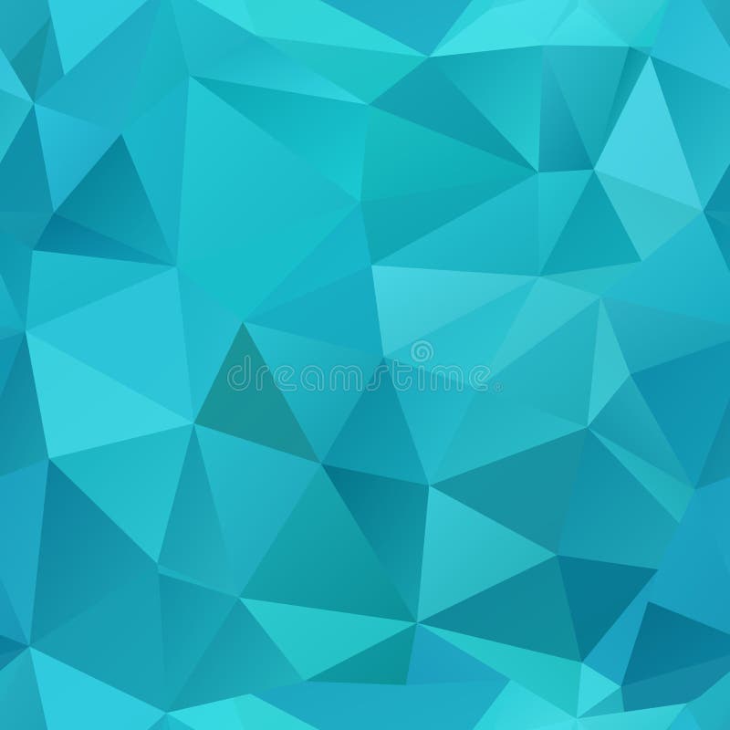 Blue Polygonal Seamless Mosaic Background. Stock Vector - Illustration ...