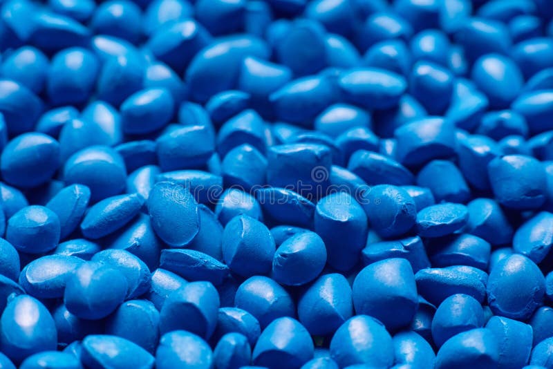 Blue Polymer Dye in Granules, Background Texture Stock Photo - Image of ...