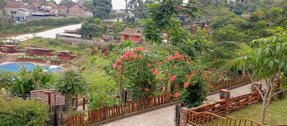 The Blue Pool at the Green Park of Wonosalam Stock Image - Image of ...