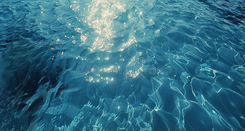 Blue Pool with Sunlight stock photo. Image of shining - 318837572