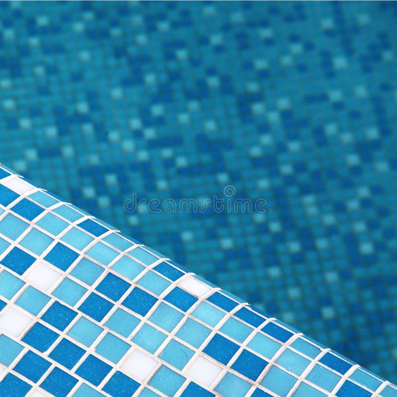 New Pool Tile Border Grout Work Remodel Stock Image - Image of coat ...