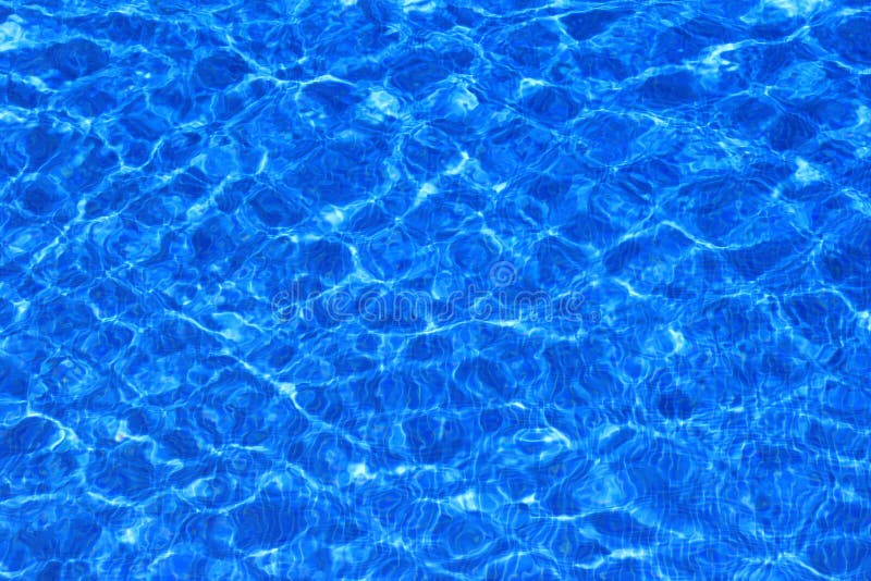 Blue Pool Water with Small Ripples and Waves in the Sun Stock Photo ...