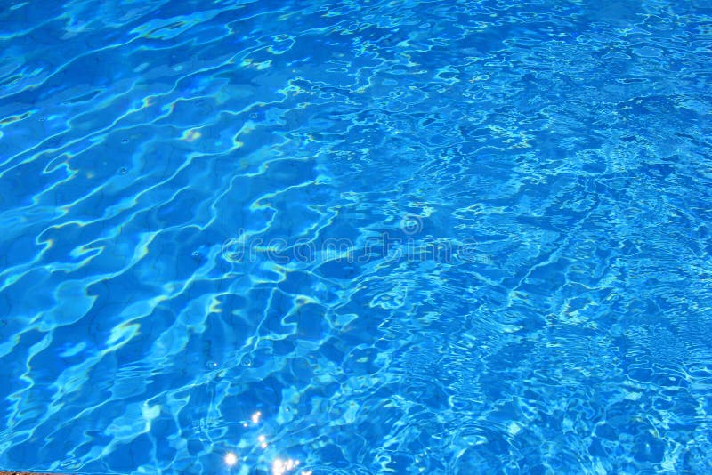 Blue Pool Water with Sun Reflection Background Stock Photo - Image of ...