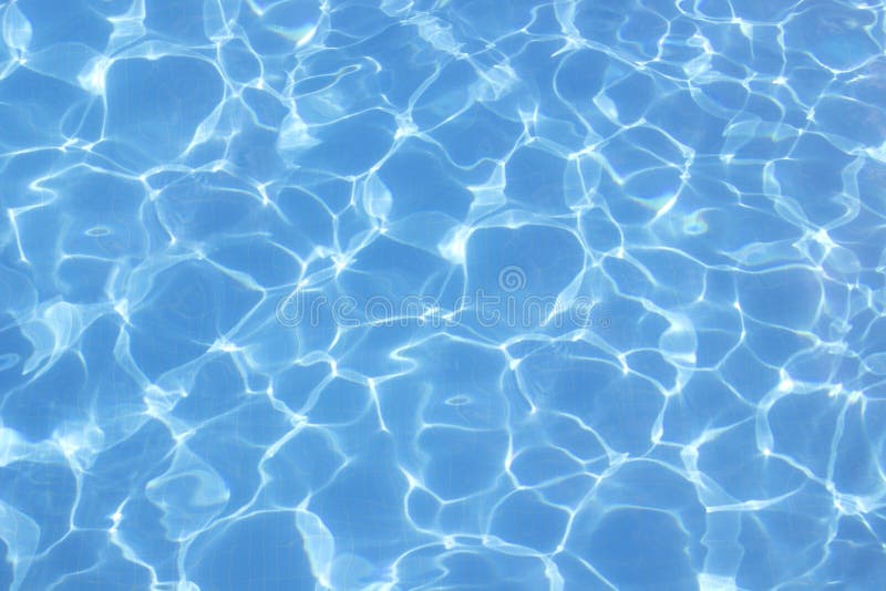 Blue Pool Water with Waves and Sun Flare Stock Photo - Image of reflect ...
