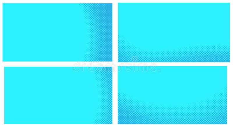 Blue Pop Art Background. Abstract Creative Comics Style Blank Layout ...