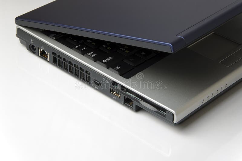 Blue portable computer stock image. Image of computer - 21892809