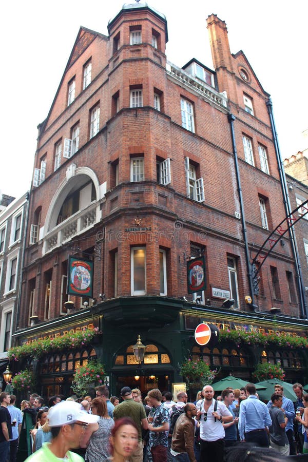 The Blue Posts, London editorial photography. Image of great - 58818612