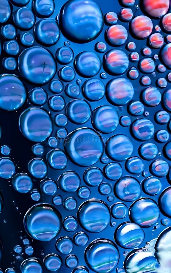 A Blue Pot with Many Bubbles on it Stock Illustration - Illustration of ...