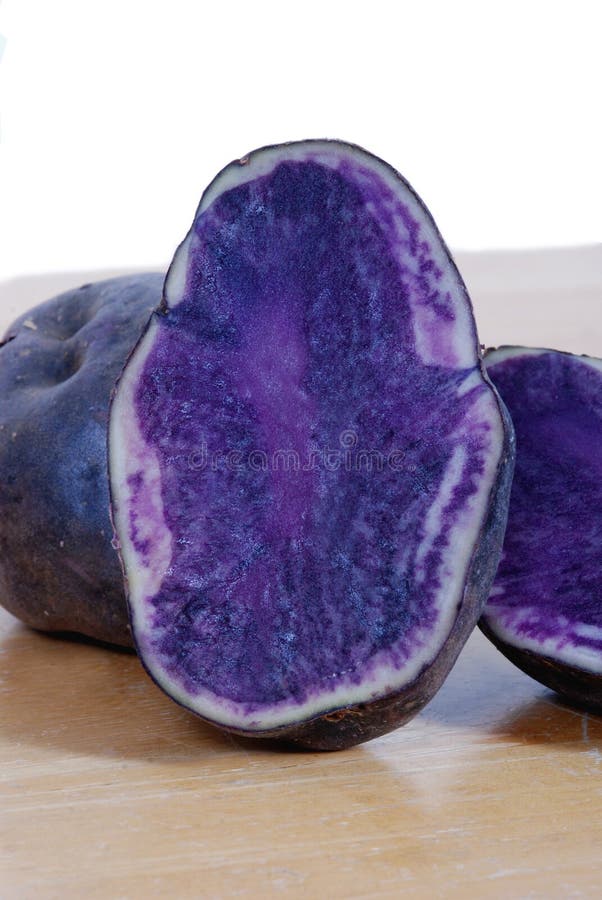 Blue Potatoes stock photo. Image of beautifu, protein - 24779458