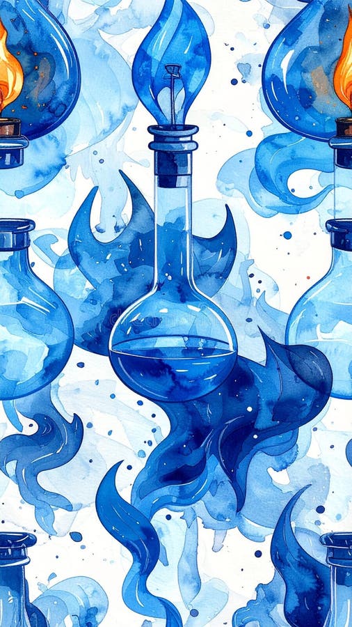 Blue Fire Potion Bottles Stock Illustrations – 65 Blue Fire Potion ...