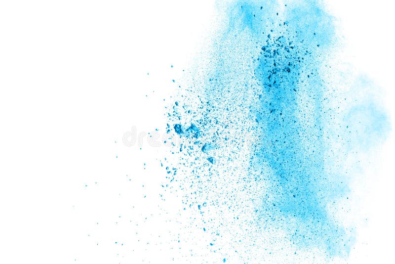Blue powder explosion stock illustration. Illustration of multicolor ...