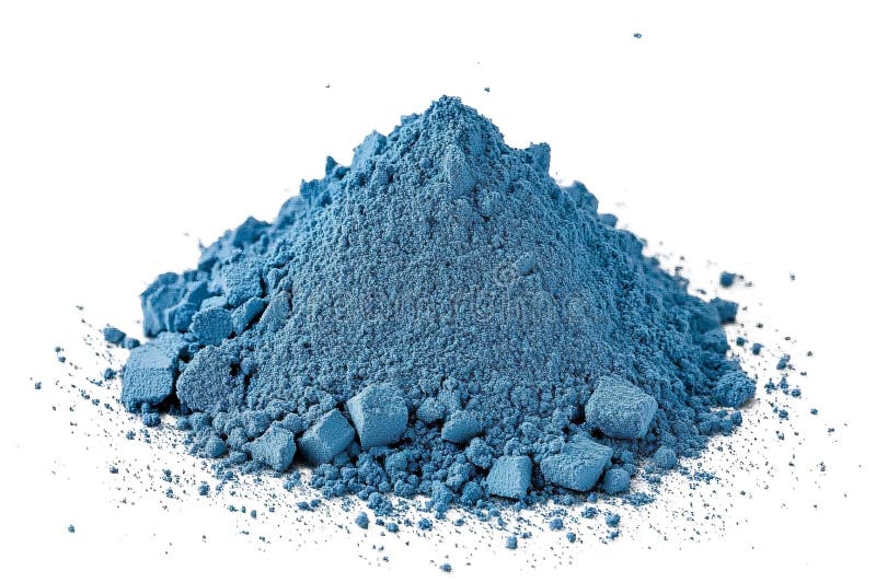 Blue Powder Pile Isolated on White Background Stock Illustration ...