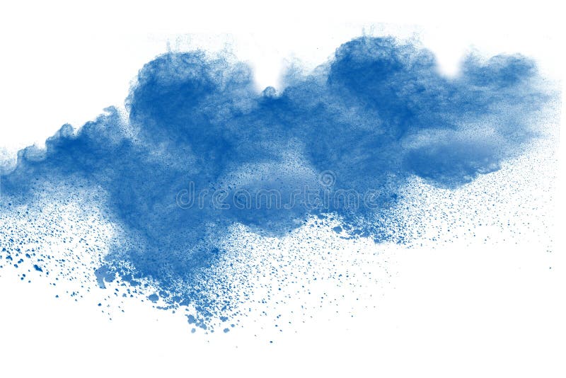 Blue powder splatted stock image. Image of multicolored - 98020615