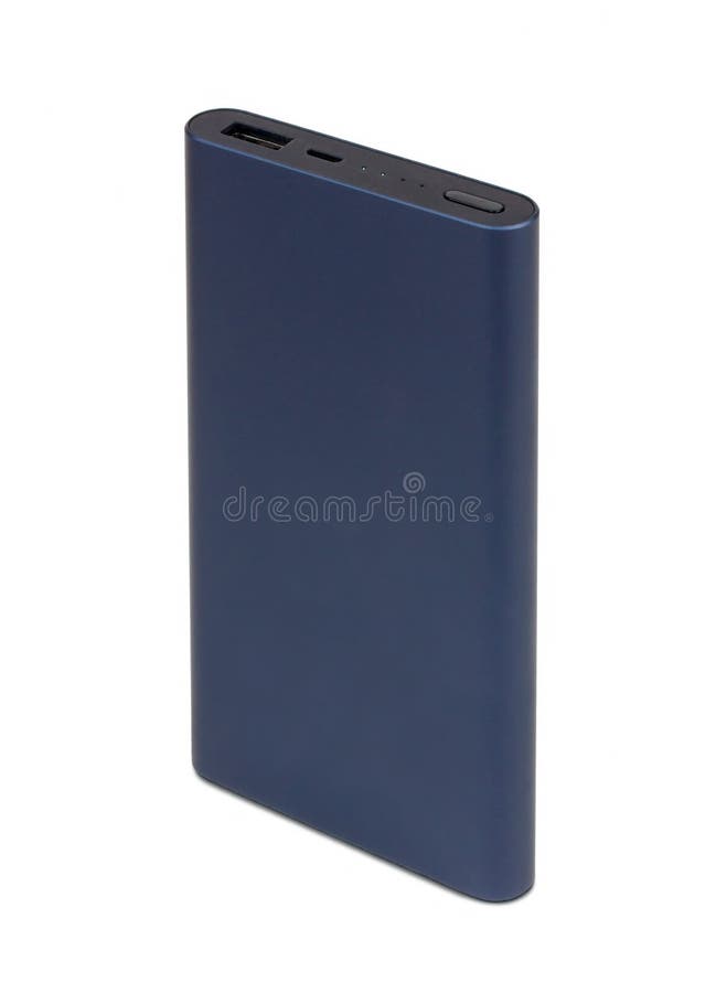 Blue power bank stock photo. Image of cell, electronic - 110210898