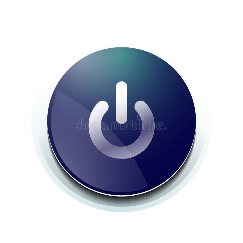 Power button icon stock illustration. Illustration of switch - 11658475