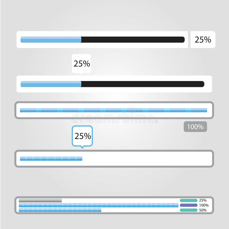 Blue Preloaders and Progress Loading Bars. Stock Illustration ... Blue Preloaders and Progress Loading Bars. Stock Illustration ...