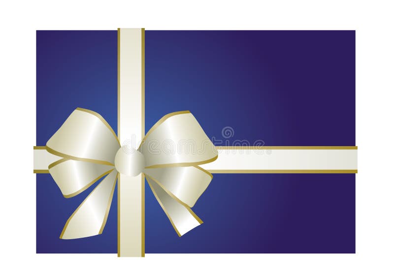 Blue present stock vector. Illustration of decoration - 7138226