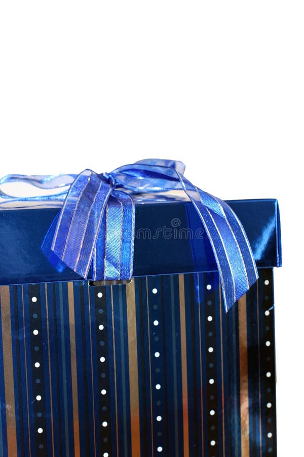 Blue present or gift stock photo. Image of paper, shower - 11261860