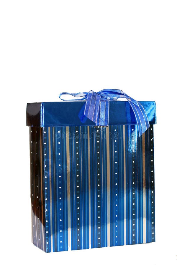 Blue present or gift stock photo. Image of sparkle, hanukkah - 11261862