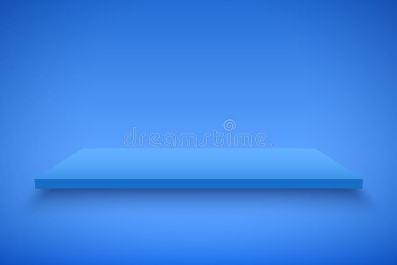 Blue Presentation platform stock vector. Illustration of exposition ...